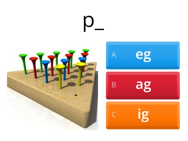 : Find the Rime Pattern CVC -ag, -eg, -ig, -og, -ug - Quiz