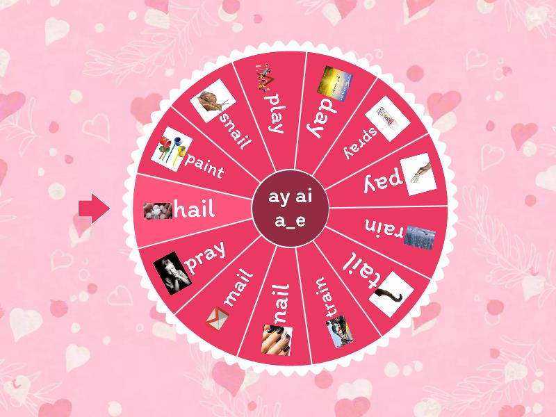 Reading ay ai - Spin the wheel