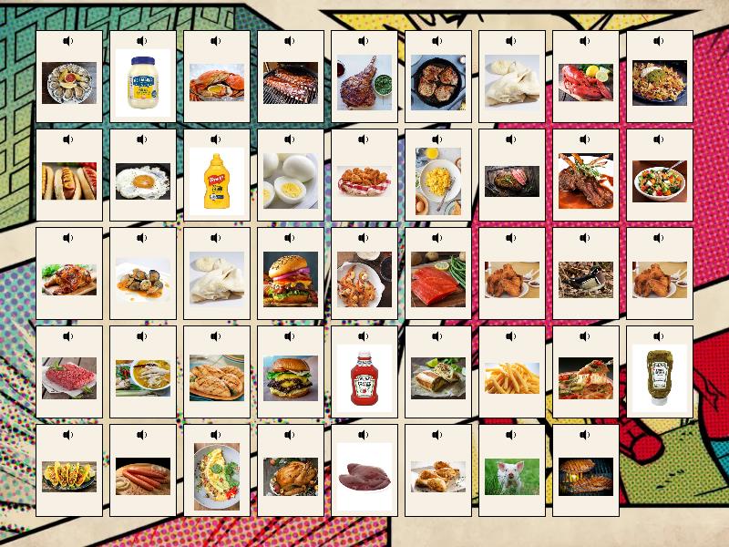 VB Meat, poultry, and seafood FLIP - Flip tiles