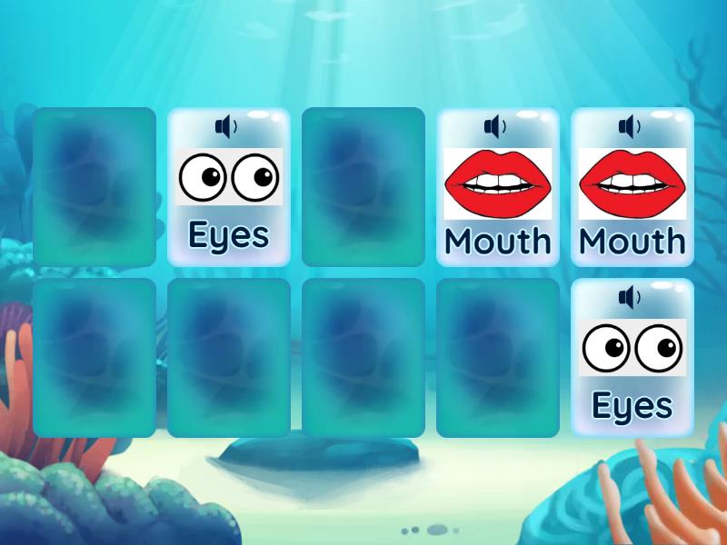 Parts of the face NURSERY - Matching pairs