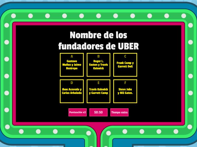 UBER - Gameshow quiz