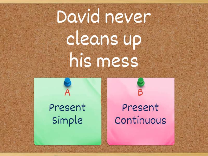 PRESENT SIMPLE vs PRESENT CONT - Quiz