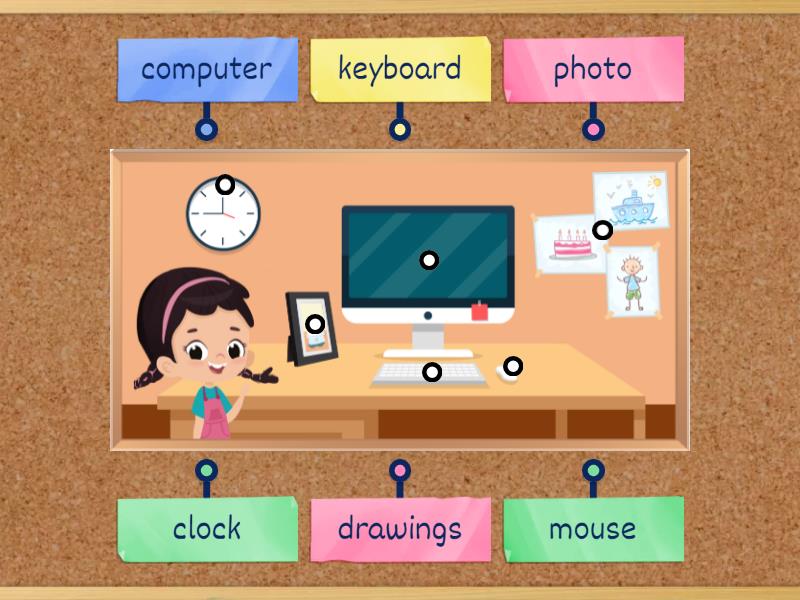 Starters Lesson 12 Game 2 - Personal possessions 2 - Labelled diagram