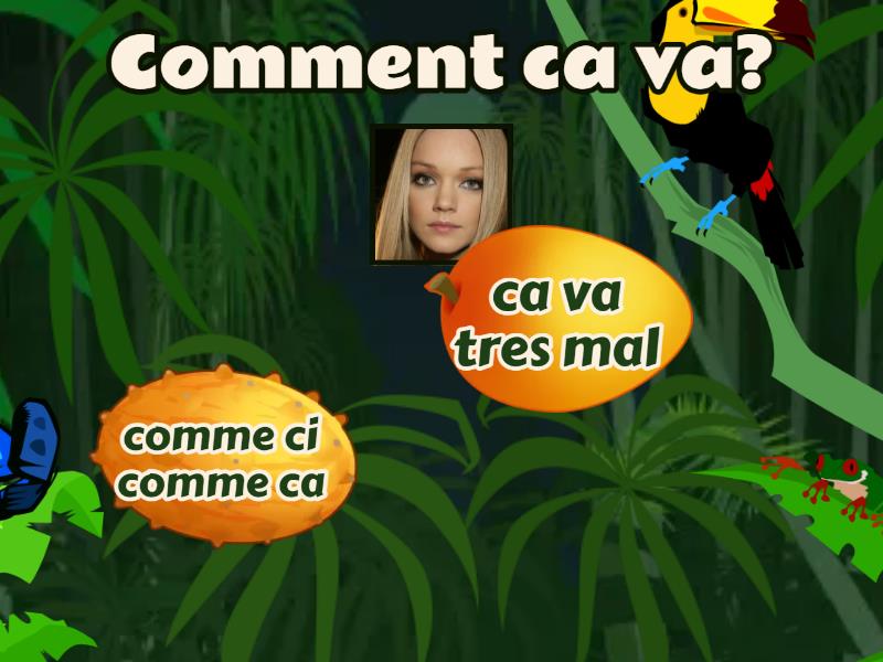 Comment Ca va? Game - Flying fruit