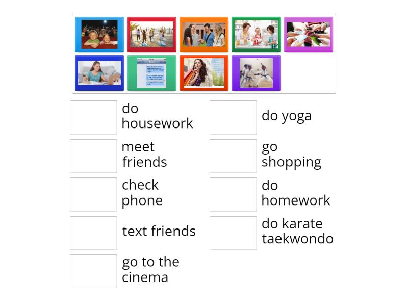 Wider world 1 unit 3 activities - Match up