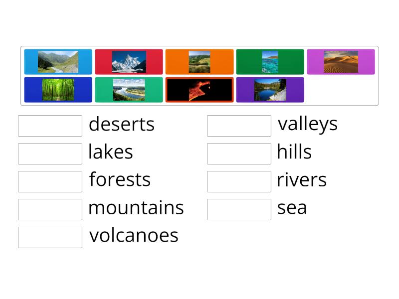 Geographical features - Match up