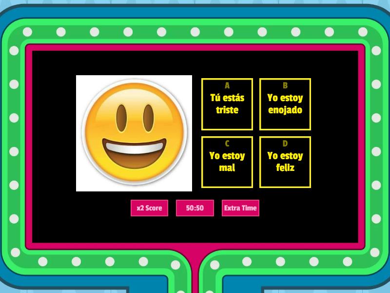 Las emociones - game show quizz - Gameshow quiz