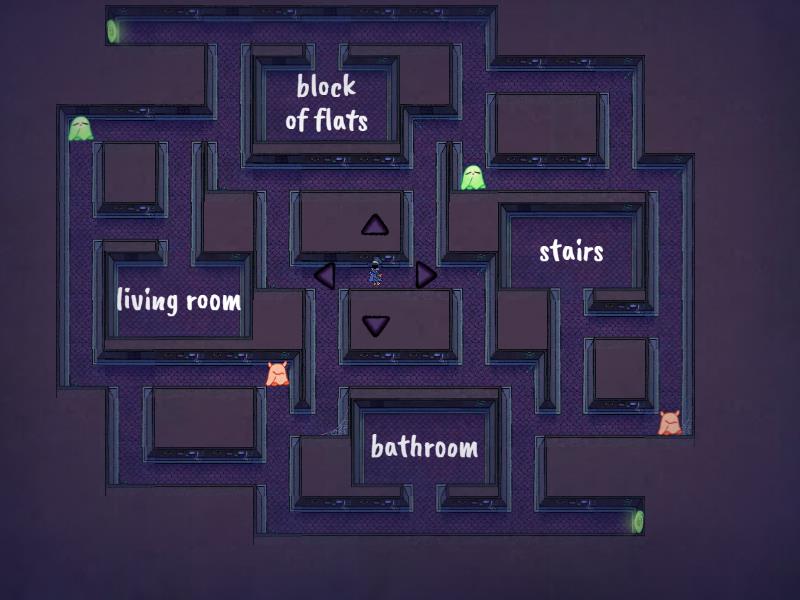 Spotlight 5 Unit 3a Rooms - Maze chase