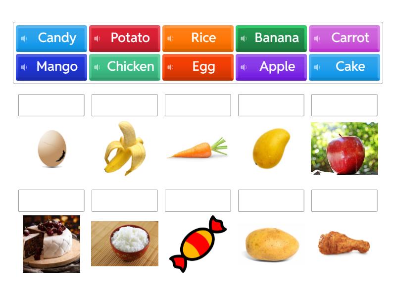 Food Matching Game - Match up