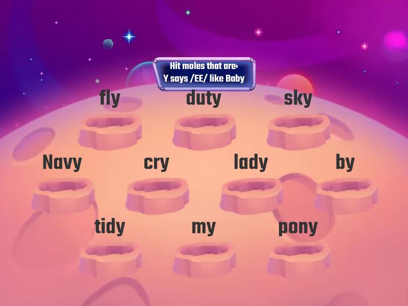 4.2 Whack the Words With the long-i Sound at the End - Whack-a-mole