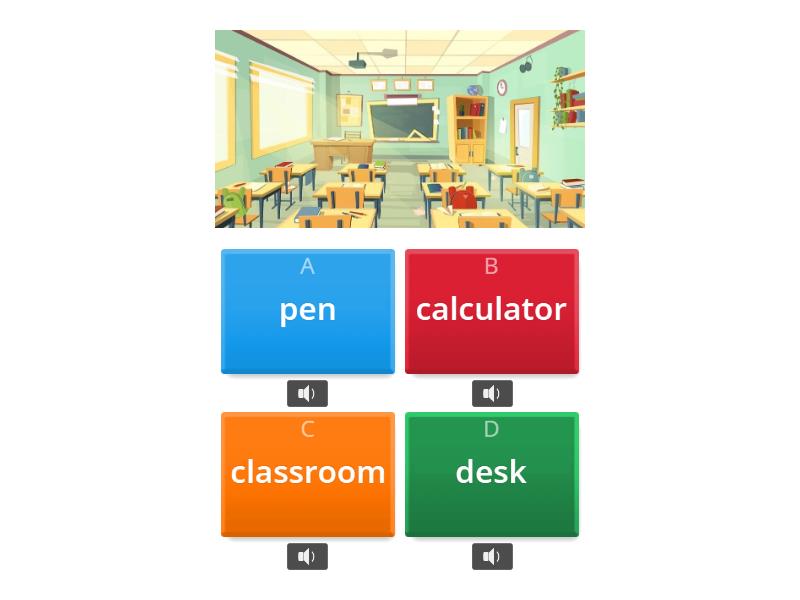 Classroom Objects ️ - Quiz