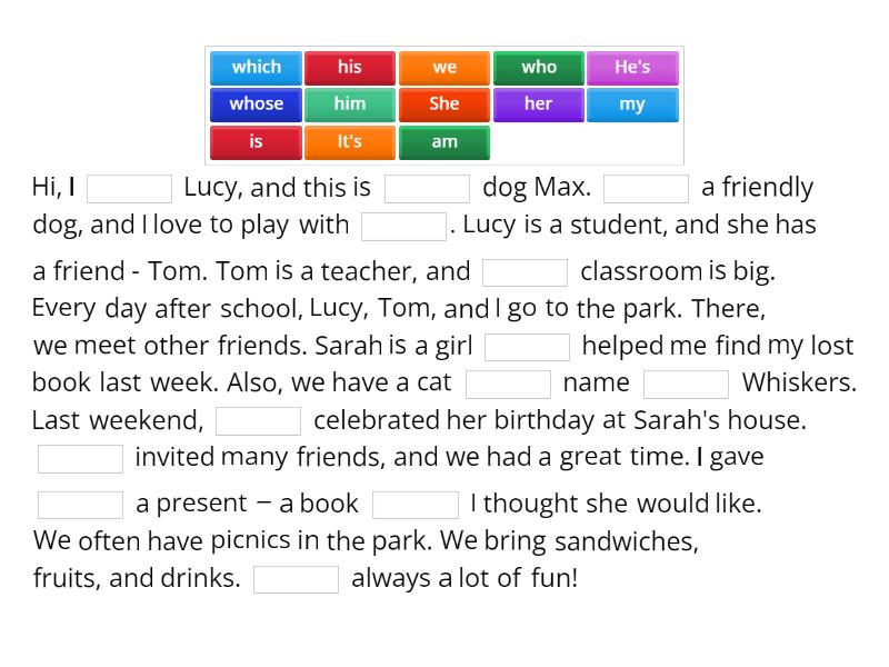 Lead-in Grammar - Missing word