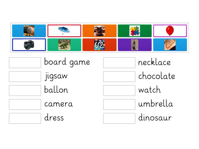 Bright ideas 2. Unit 1. Presents - Match up