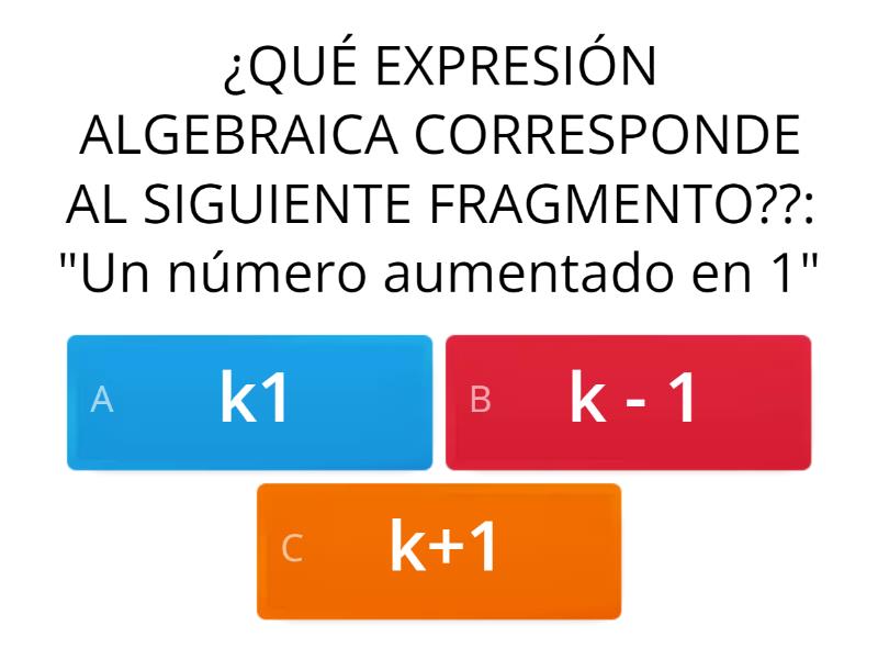 ÁLGEBRA: LEE Y RESPONDE - Cuestionario