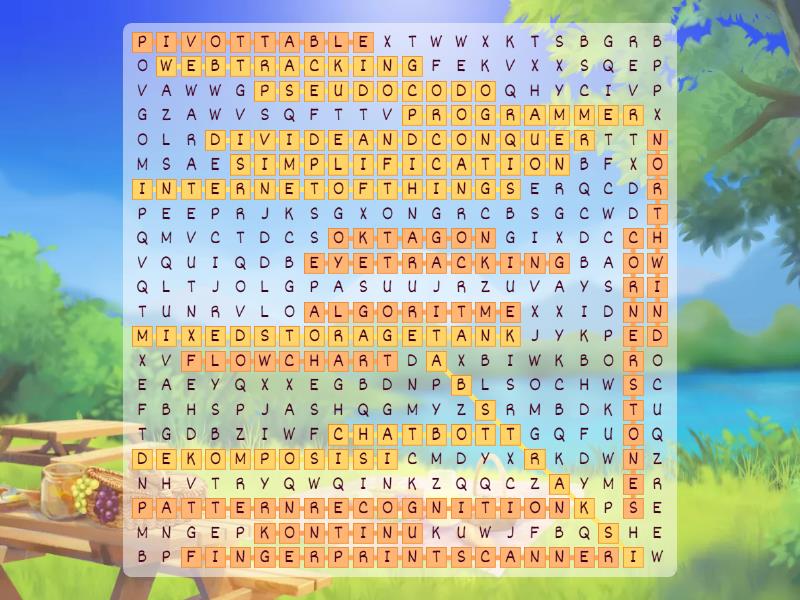 berpikir computisional & Analisis data - Wordsearch