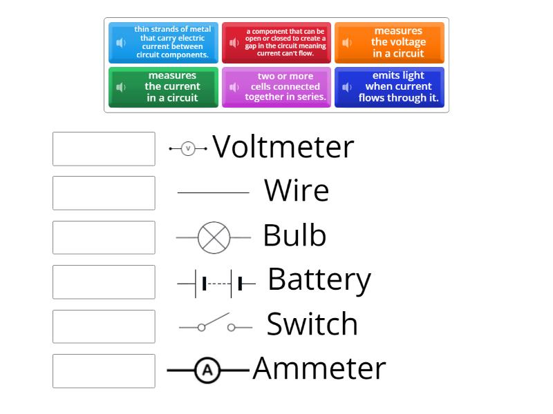 Circuit components - Match up