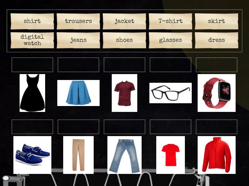 Prepare 5. Unit 15. Clothes - Match up