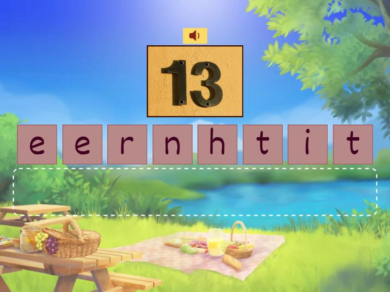 Numbers 1-20 - Anagram