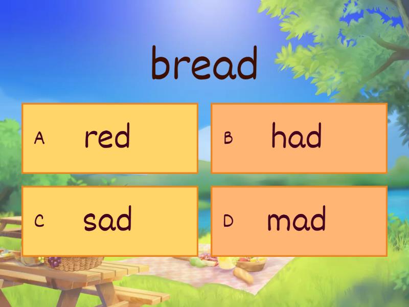 Rhyming Words - Quiz