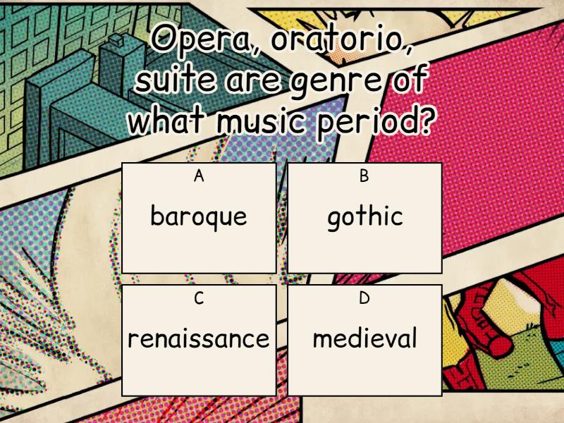 MULTIPLE CHOICE (MUSIC) - Quiz
