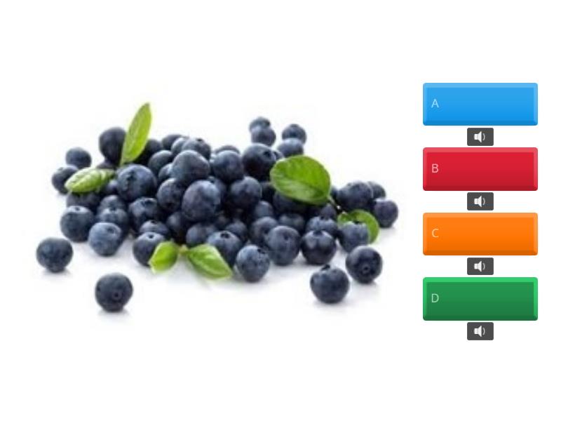 Les fruits (audio) - Quiz