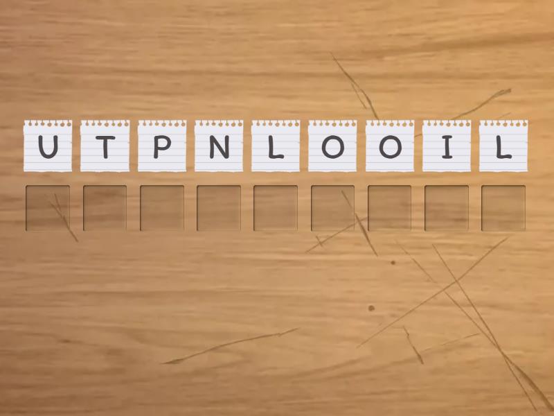 ORDER THE LETTERS - Anagrama