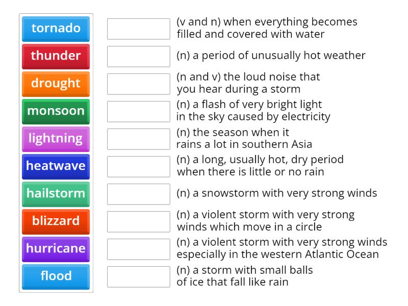 Upper Inter - Stormy weather 2 - Match up
