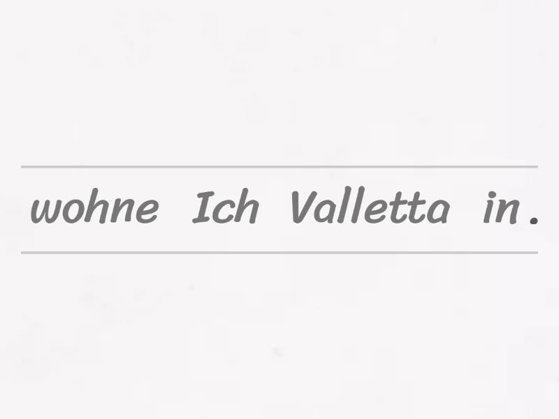 Woher kommst du? Wo wohnst du? - Unjumble