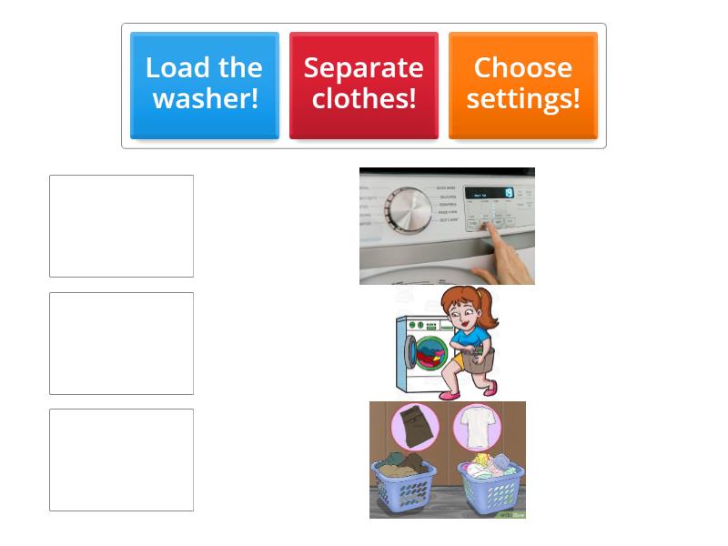 How to use washing machine? - Match up