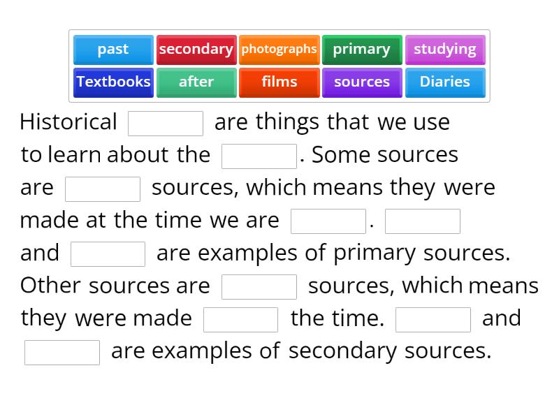 Source Handling - Complete the sentence