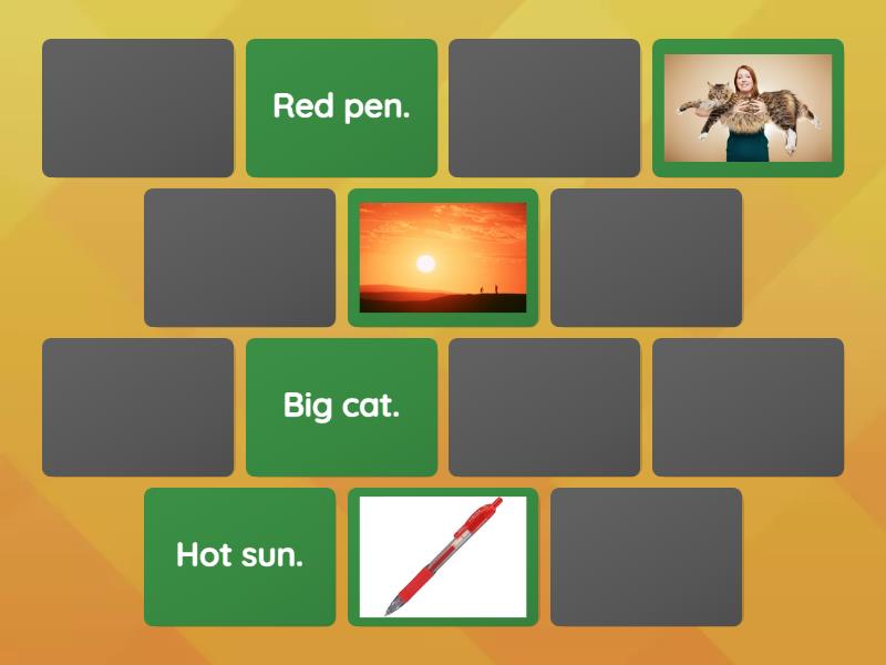 pairs 2-3 word phrases matching - Matching pairs