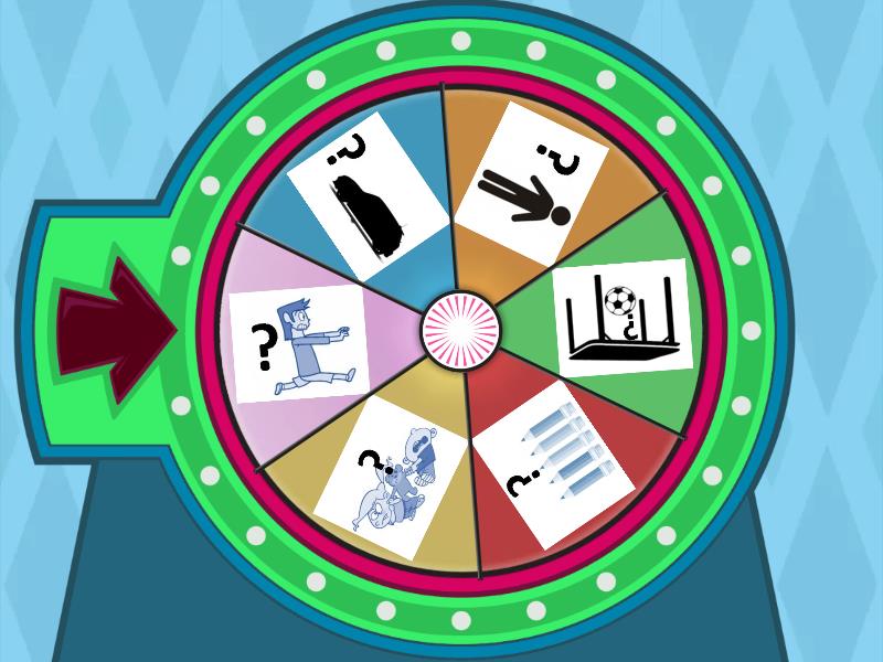 Questions/ question words wheel - Random wheel