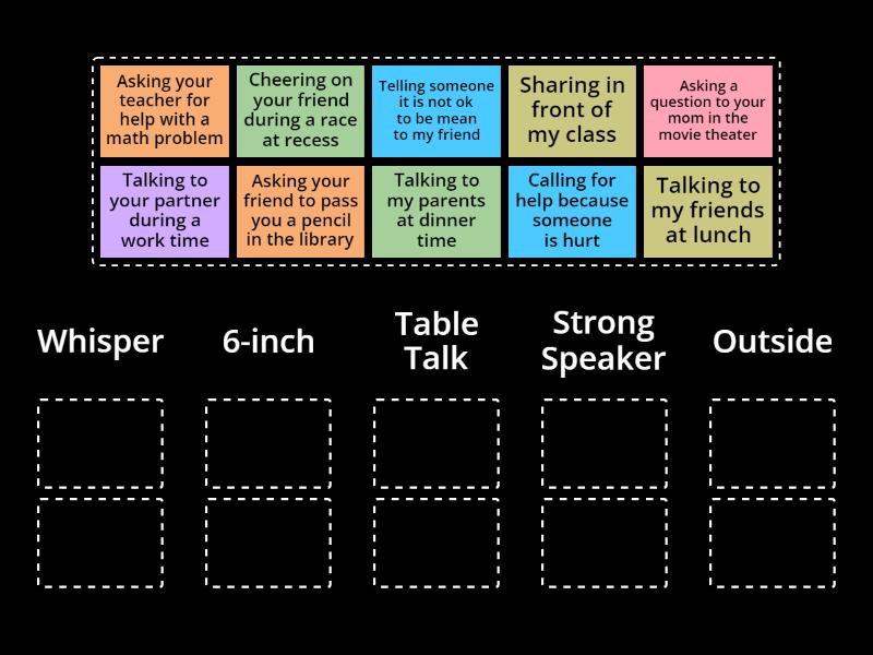 6 Inch Voice - Volume Control - Group sort