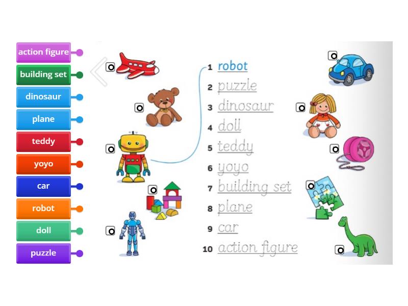 Toys 1st grade - Labelled diagram