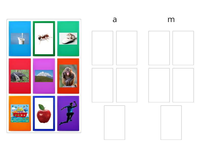 Letter Cups: Letter Sounds Game - Group sort