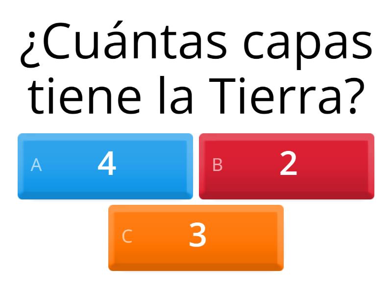 Prueba "Capas De La Tierra" - Cuestionario