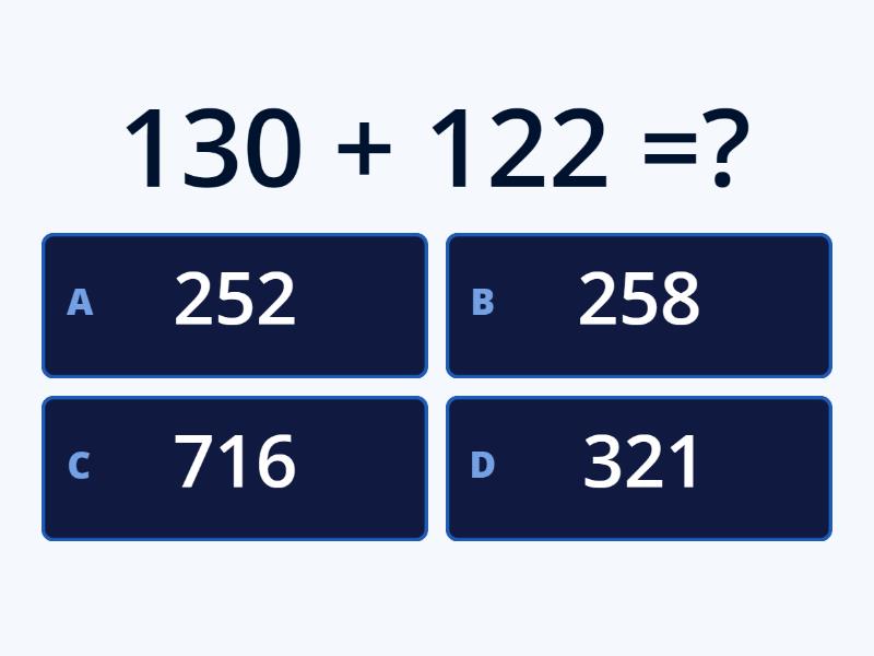 คณิต NO.1 GAMe - Quiz