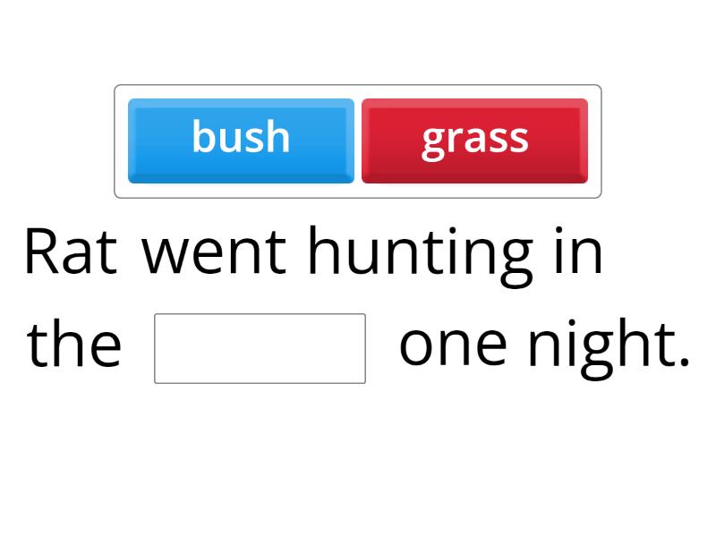 Weta went walking sentence builder - Complete the sentence
