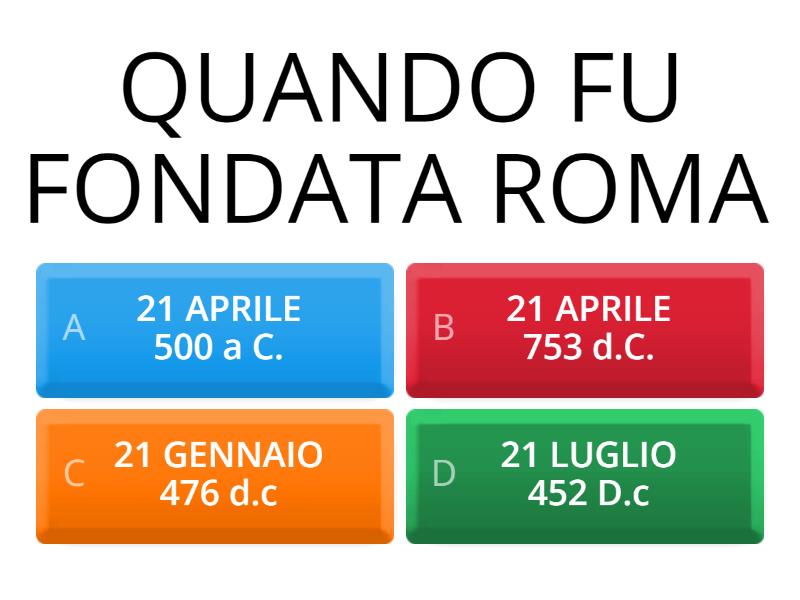 MITI E LEGGENDE DELL'ANTICA ROMA IB - Quiz MITI E LEGGENDE DELL'ANTICA ROMA IB - Quiz