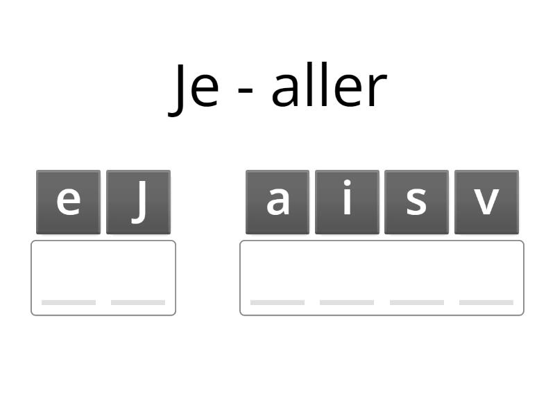 Futur proche, le verbe ALLER - Anagram