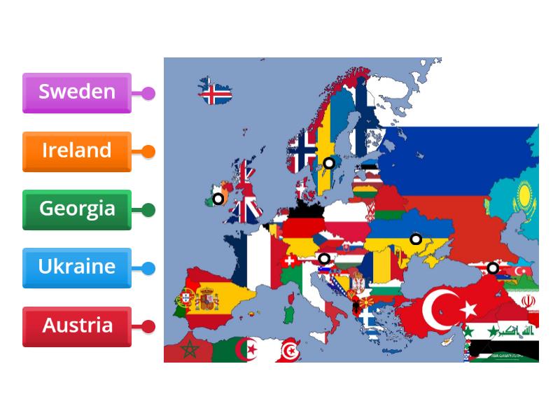 What country - Labelled diagram