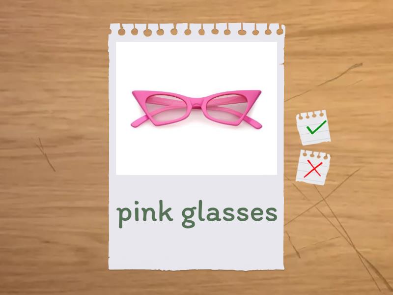 Pink and not pink which one you prefer - Flash cards