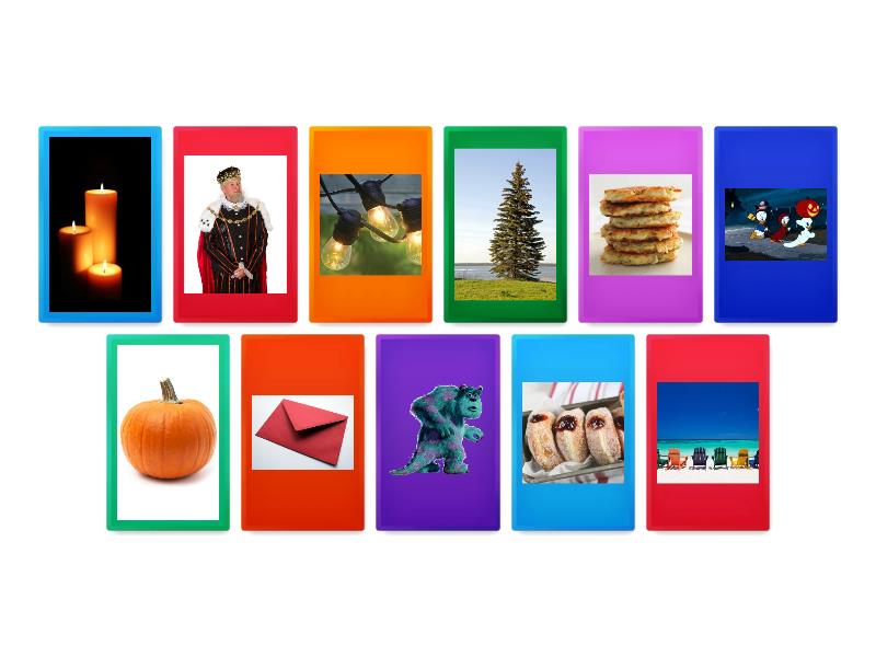 English A1+ Unit 10 Festivals and celebrations - Flip tiles