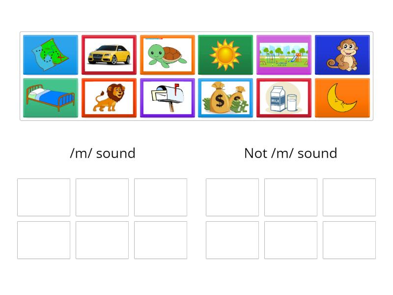 U2 Phonics: /m/ - Group sort