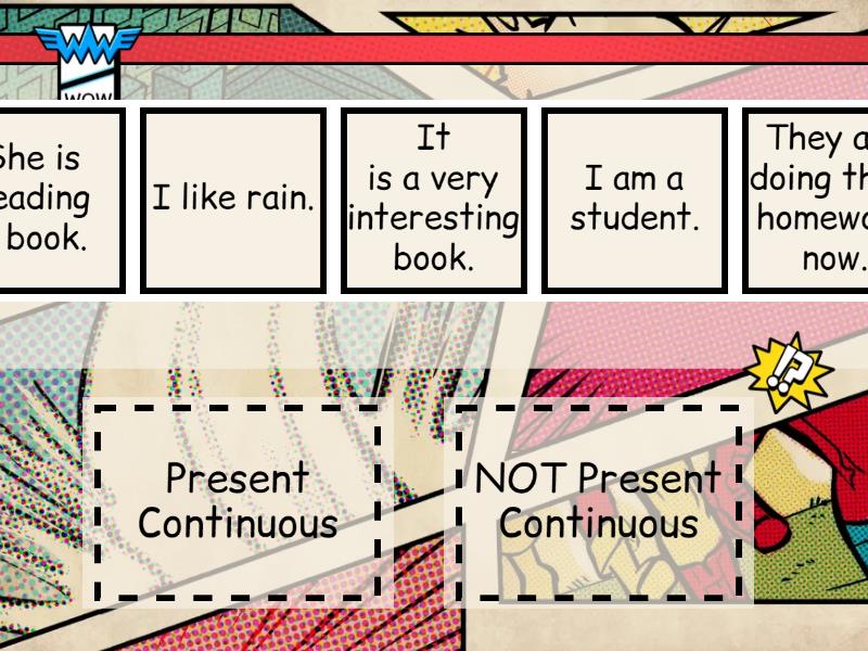 Present Continuous - Speed sorting