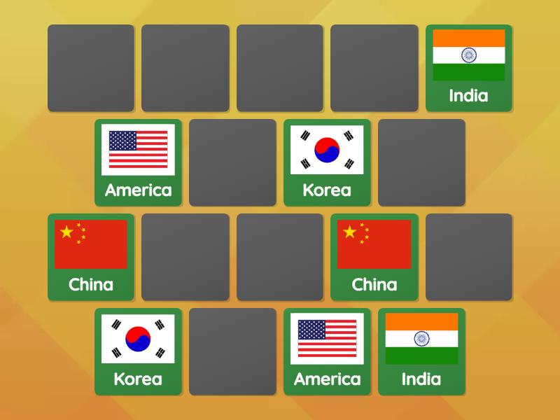 Countries - Matching pairs