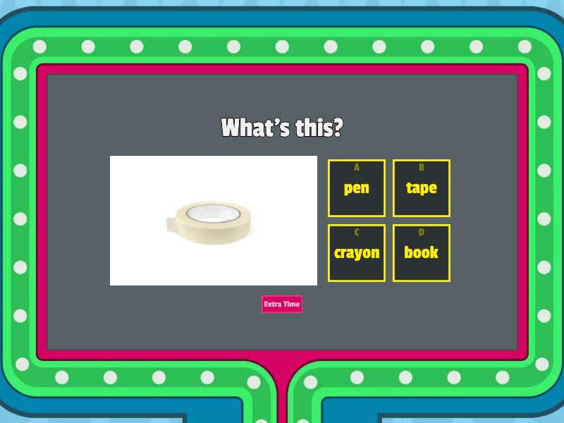Classroom objects - Game show de TV