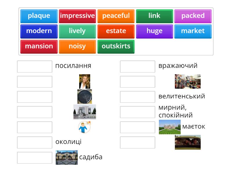 Gateway B1+, Unit 3, Vocabulary 3 - Match up