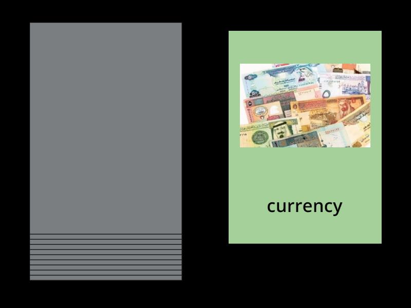 MONEY - Speaking cards
