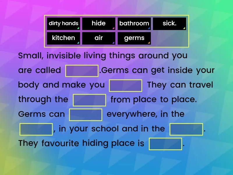 Health and Sickness - Complete the sentence